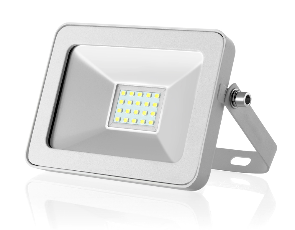 10W Slimline LED Flood Light - White | Dualcom Technology